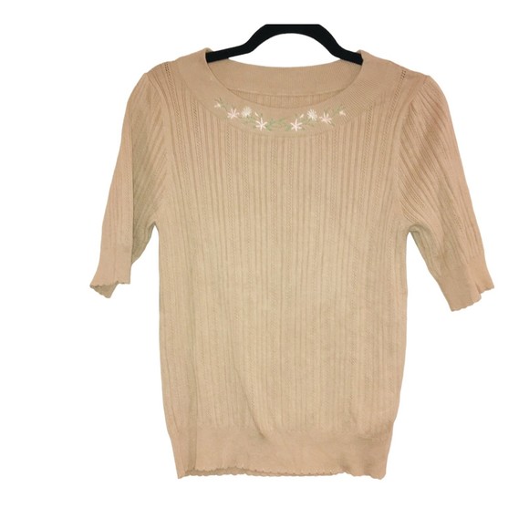 cumar | Tops | Vintage Ribbed Short Sleeve Sweater Top Cumar Italy ...